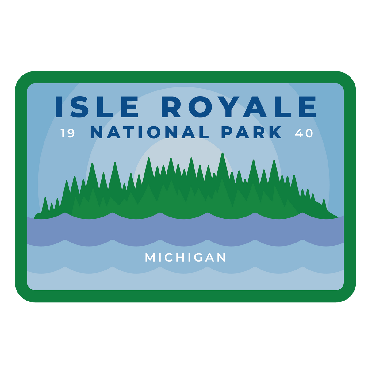 Isle Royale National Park Vinyl Sticker – Park Paperie
