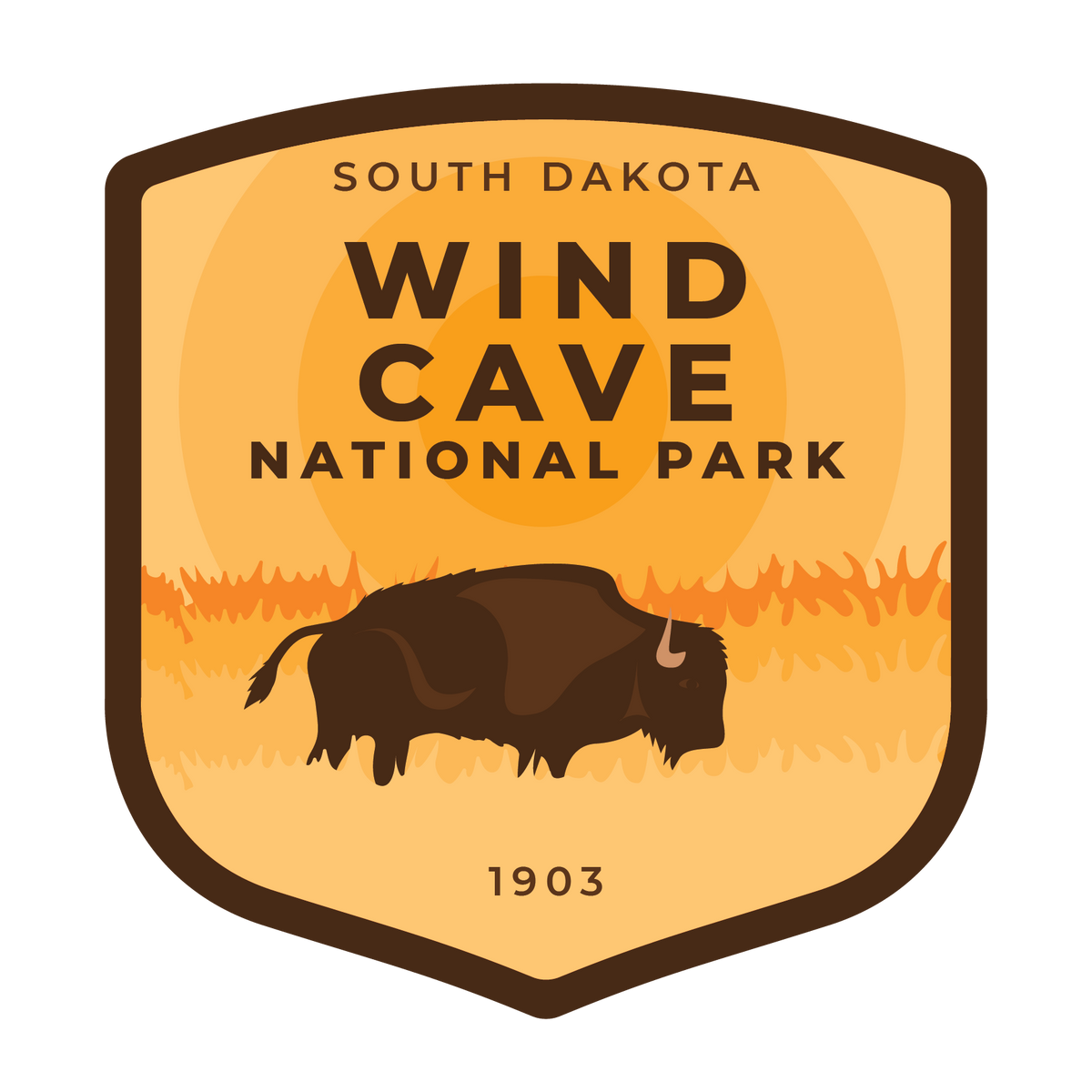 Wind Cave National Park Vinyl Sticker – Park Paperie
